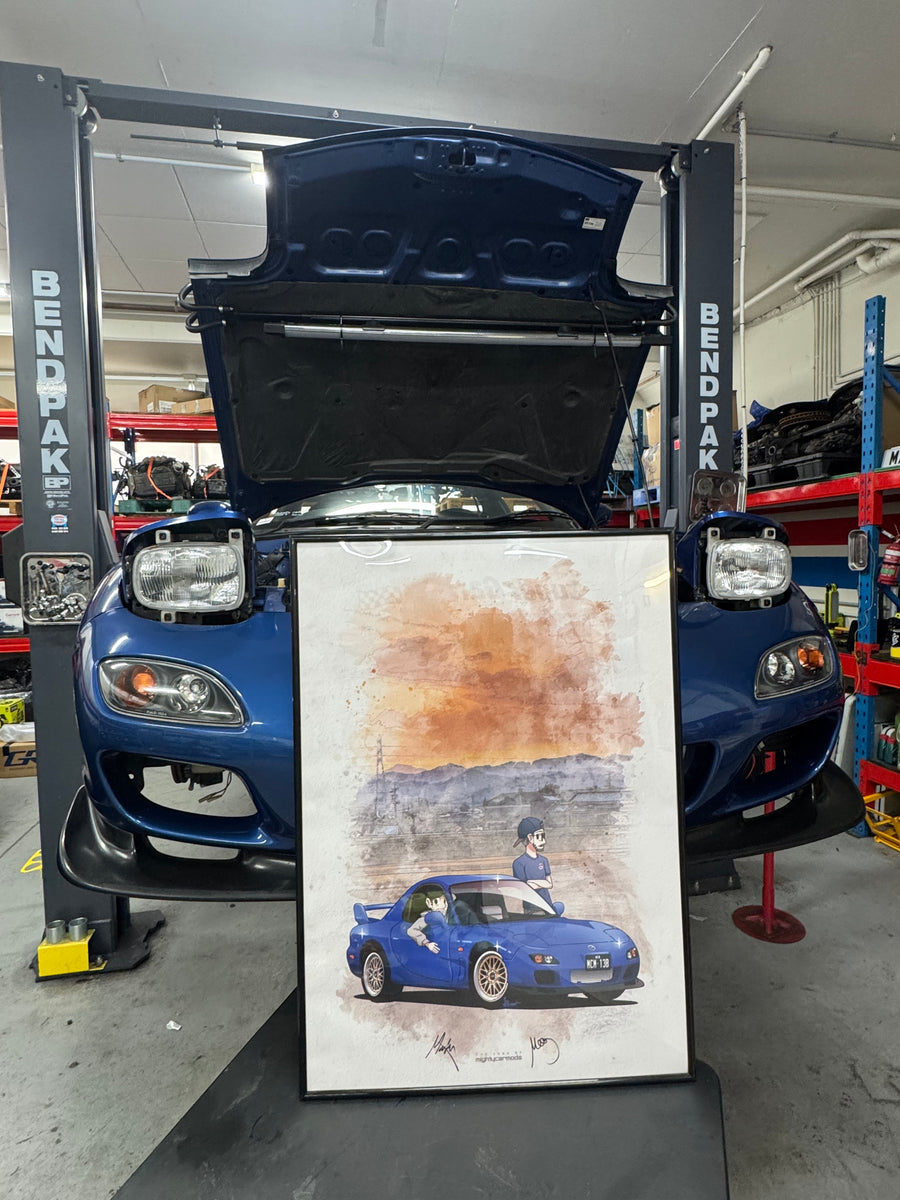 Limited Edition FD RX7 Poster [AUTOGRAPHED] – Mighty Car Mods