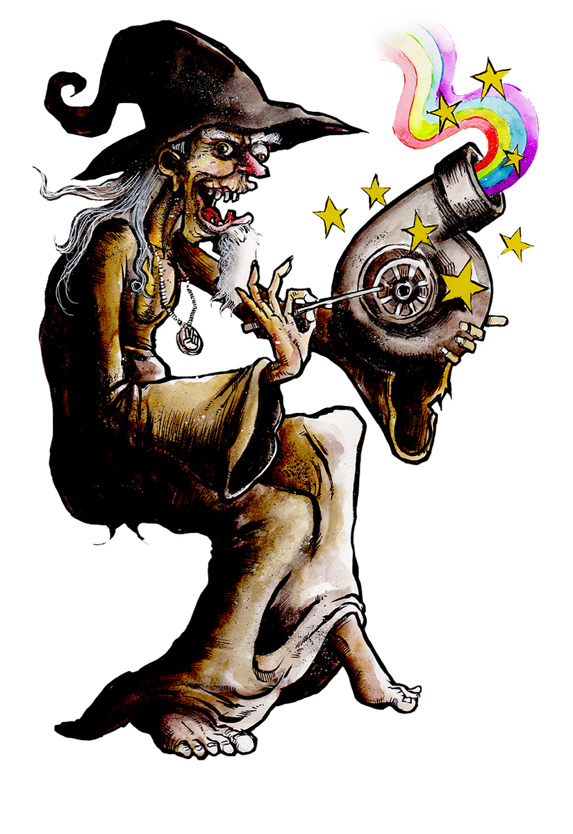 Electric Space Wizard Sticker – Mighty Car Mods