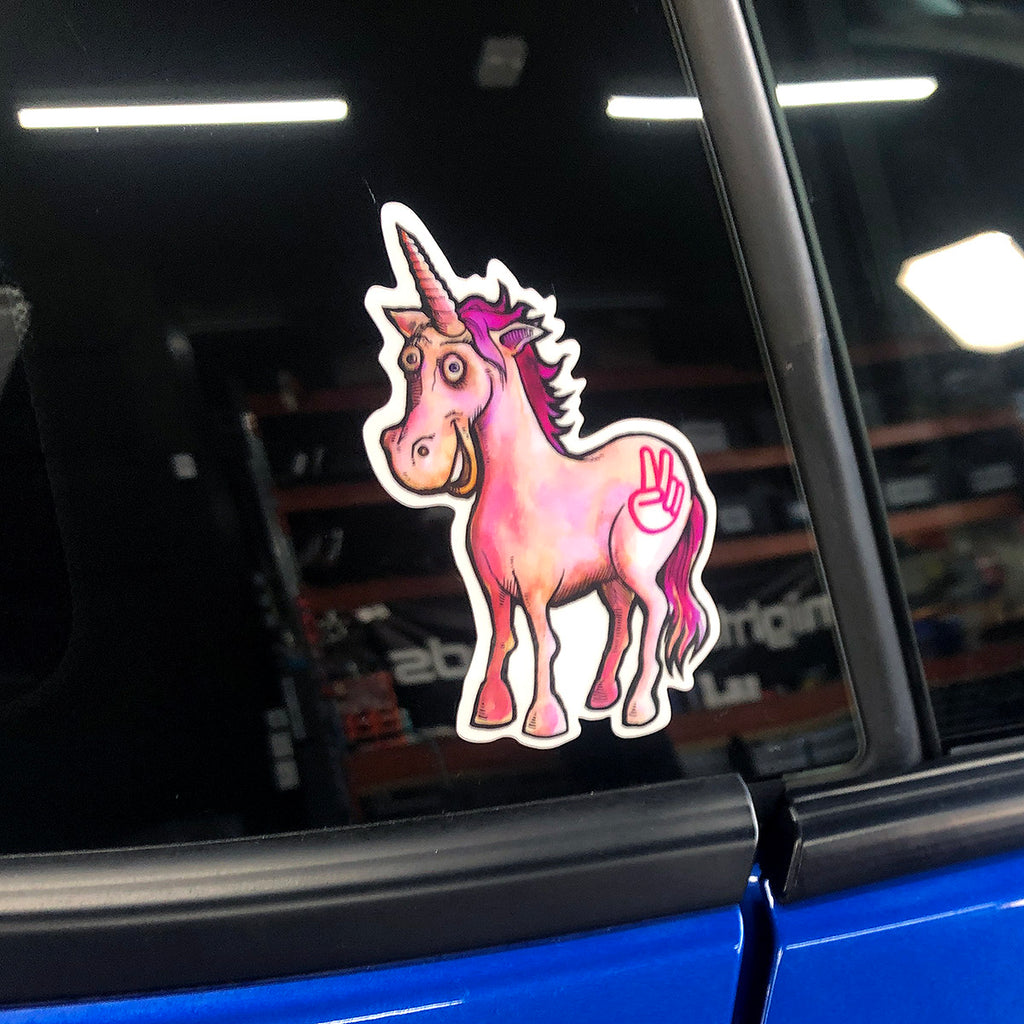 Chopped Unicorn Sticker – Mighty Car Mods
