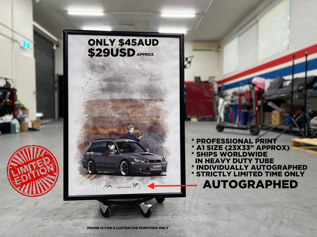 Limited Edition SUPER GRAMPS Poster [AUTOGRAPHED] – Mighty Car Mods
