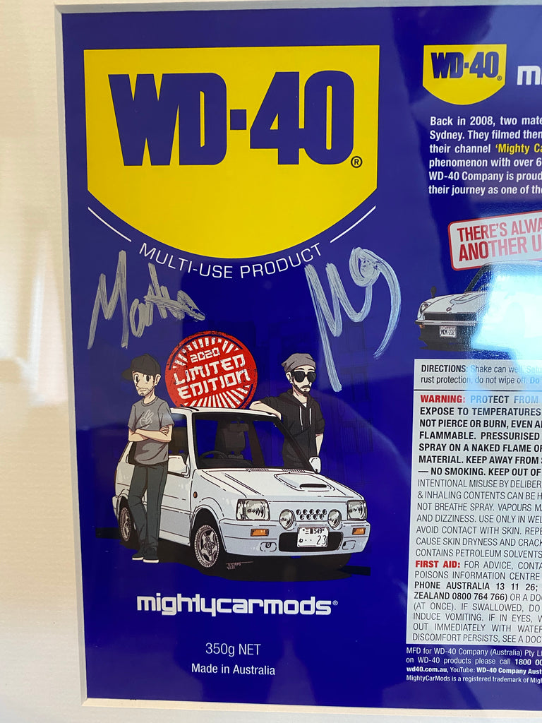 Signed WD-40 can art (Charity) – Mighty Car Mods